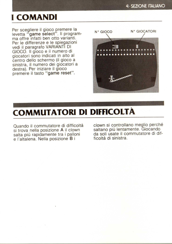 Atari 2600 VCS Circus Atari : scans, dump, download, screenshots, ads ...