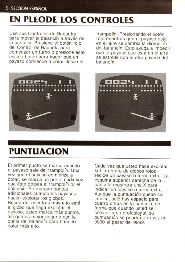 Atari 2600 VCS Circus Atari : scans, dump, download, screenshots, ads ...