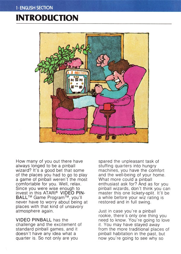 Atari 2600 VCS Video Pinball : scans, dump, download, screenshots, ads ...