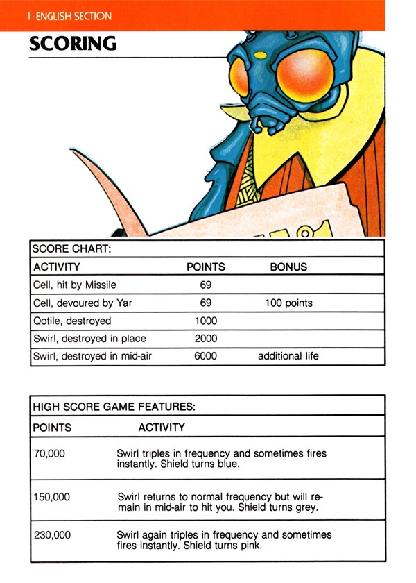 Atari 2600 VCS Yars' Revenge : scans, dump, download, screenshots, ads ...
