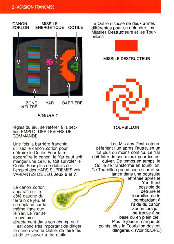 Atari 2600 VCS Yars' Revenge : scans, dump, download, screenshots, ads ...