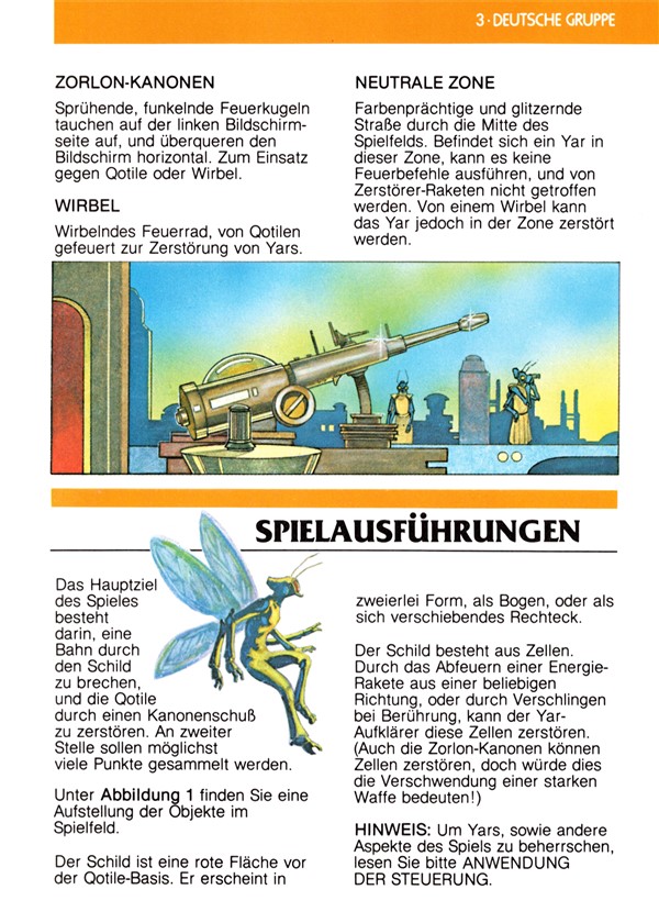 Atari 2600 VCS Yars' Revenge : scans, dump, download, screenshots, ads ...