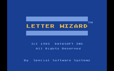Atari 400 800 XL XE Letter Wizard : scans, dump, download, screenshots ...